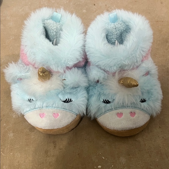 wonder nation | Shoes | Wonder Nation Unicorn Kids Slippers Blue And ...